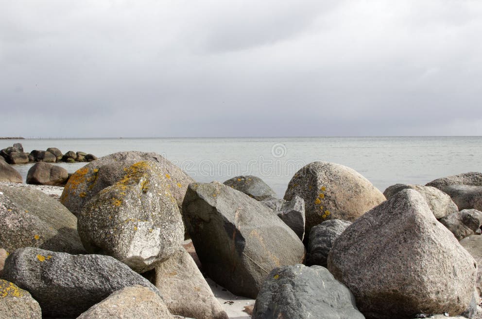 Denmark at Beach stock photo. Image of cloudy, sand, barefoot - 55603618