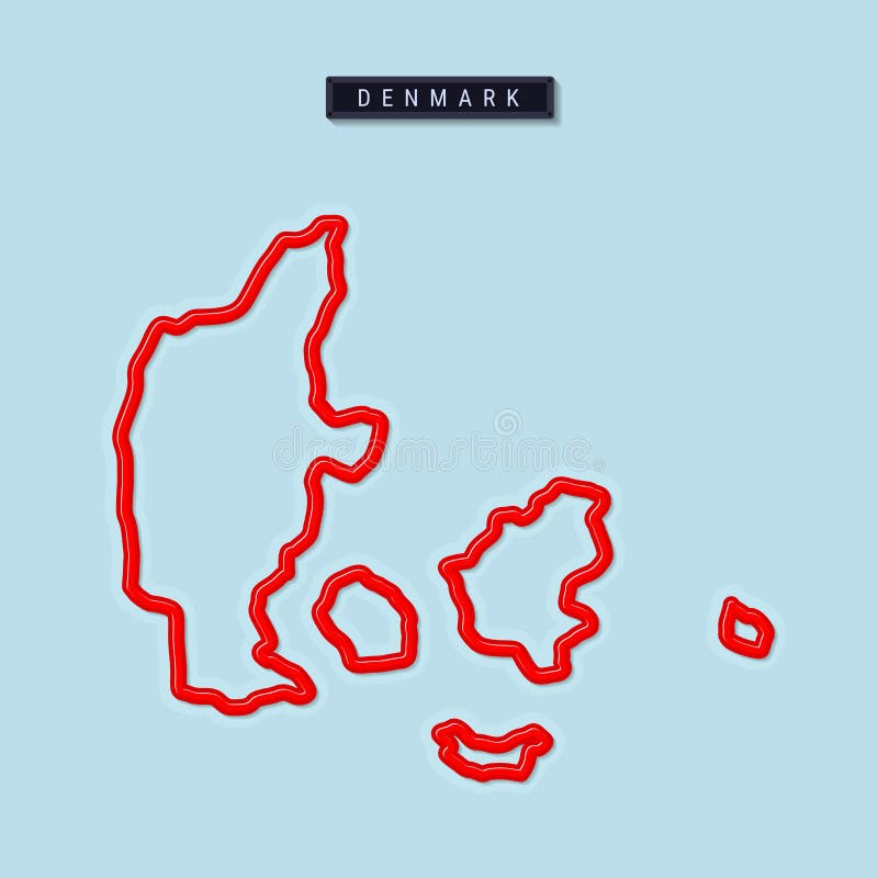 Denmark Map Outline