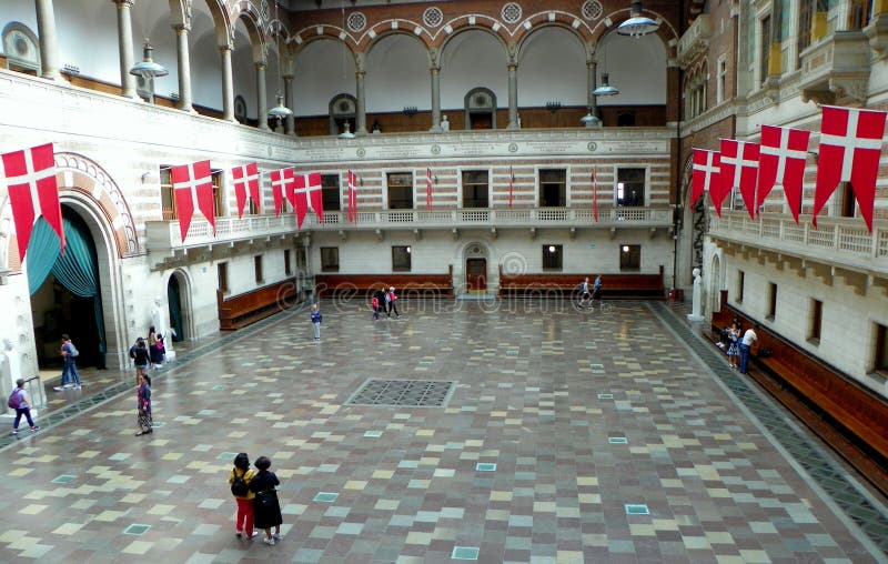 Denmark, Copenhagen, City Hall Square, Copenhagen City Hall, the ...