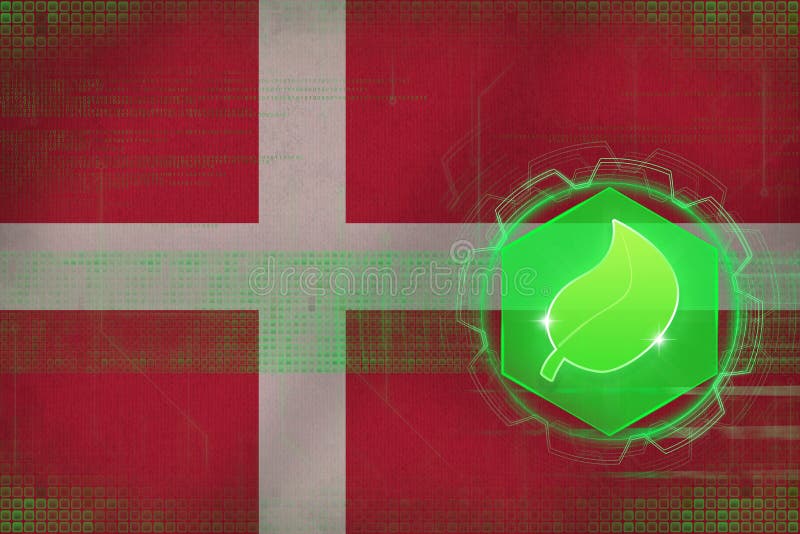 Denmark Ecology. ECO Defense Concept. Stock Illustration - Illustration ...