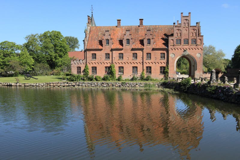 Egeskov Castle, Denmark stock photo. Image of destination - 18146348
