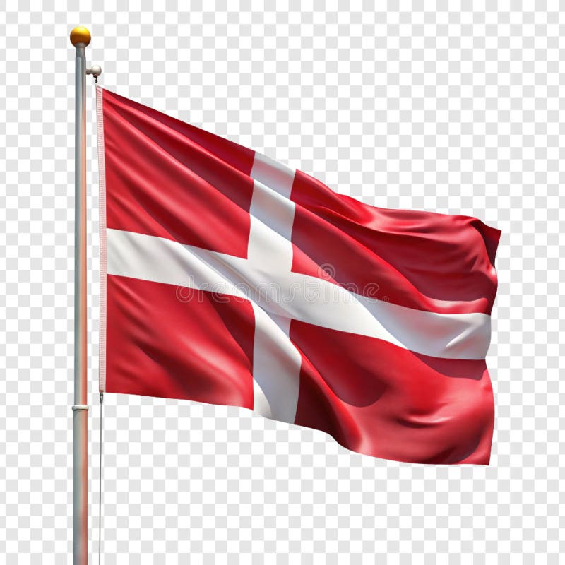Denmark Flag Transparent Background Stock Illustration - Illustration ...