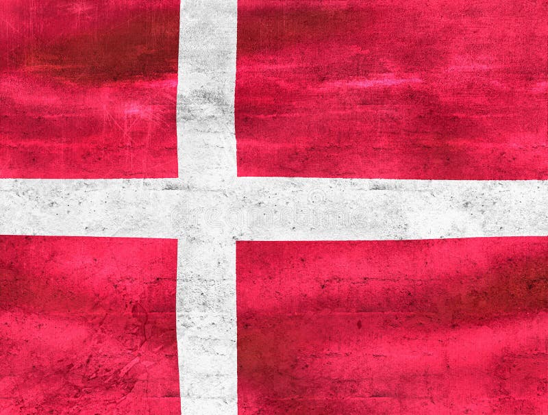 Denmark Flag - Realistic Waving Fabric Flag Stock Photo - Image of ...