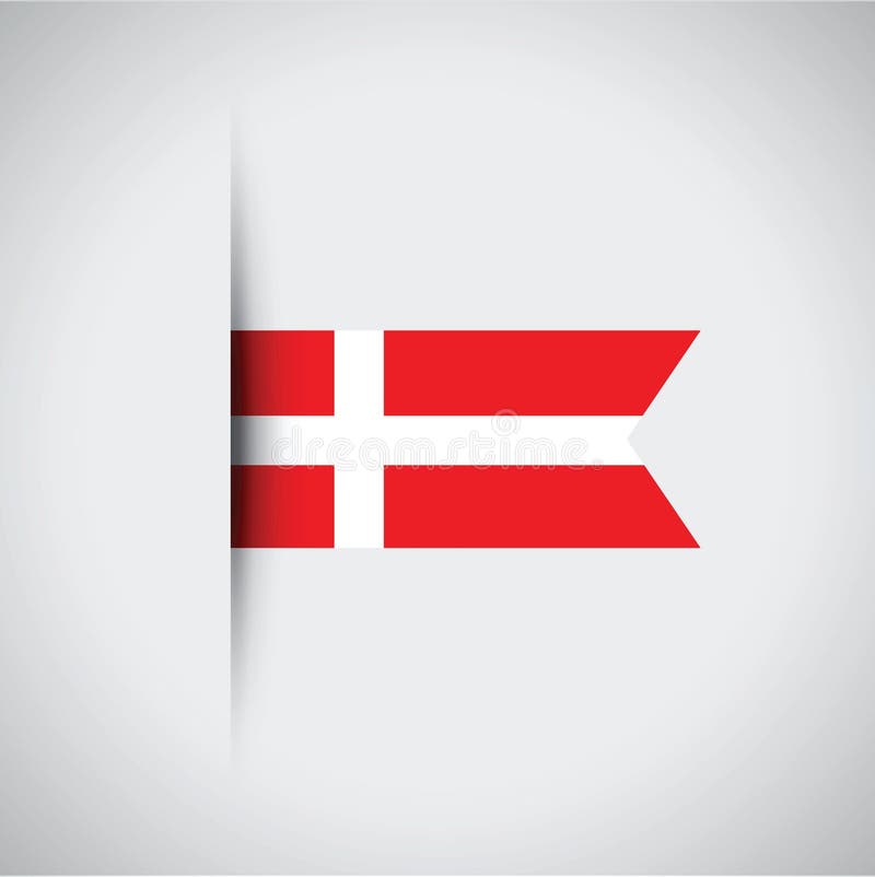 Denmark flag stock vector. Illustration of isolated, government - 89999619