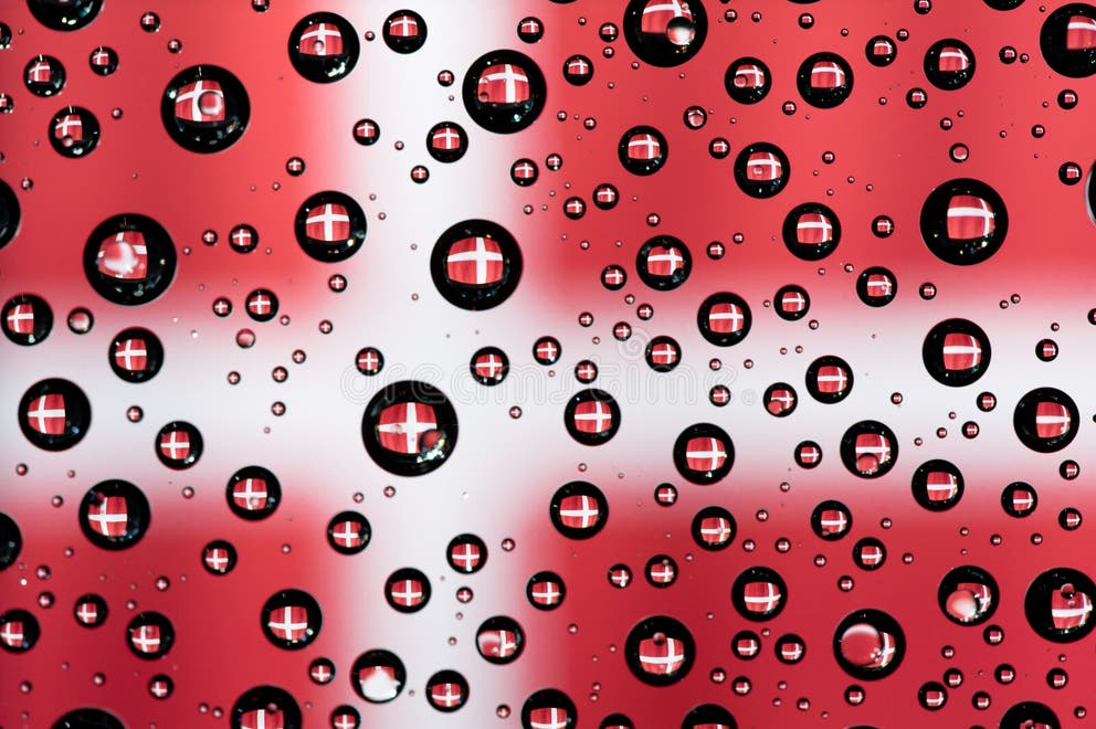 Denmark flag stock photo. Image of sign, drip, blue, droplet - 35768052