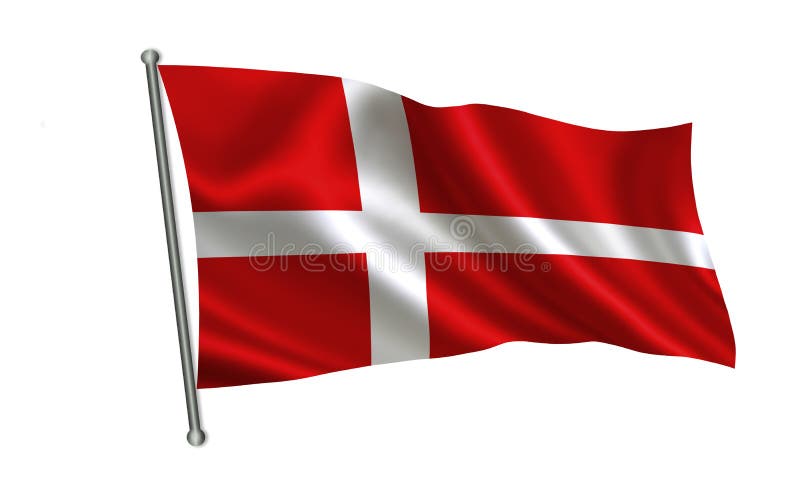 Denmark Flag. a Series of Flags of the World Stock Illustration ...