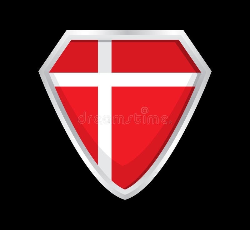 Denmark Flag Vector. the Sign of the Danish State Stock Vector ...
