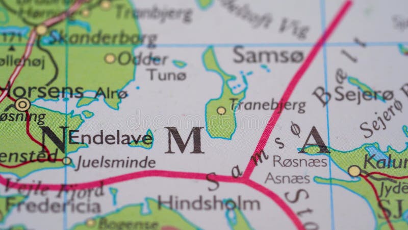 Denmark Highlighted on a World Map 4K Stock Footage - Video of ...