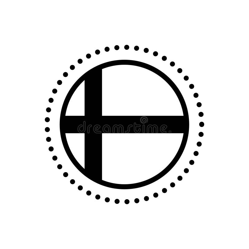 Black Solid Icon for Denmark, Banner and Copenhagen Stock Vector ...