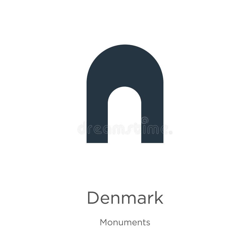 Denmark Icon Vector. Trendy Flat Denmark Icon from Monuments Collection ...