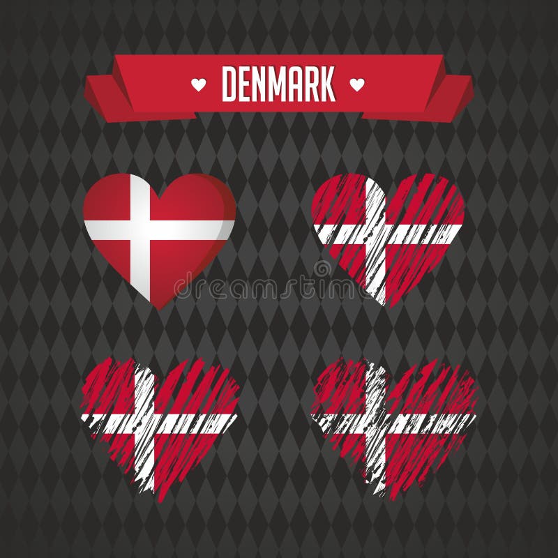 Denmark Love stock illustration. Illustration of heart - 6083750