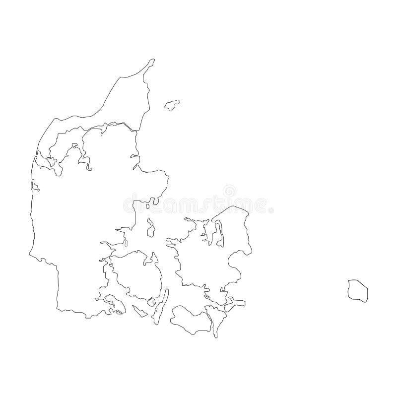 Denmark map icon vector stock illustration. Illustration of texture ...
