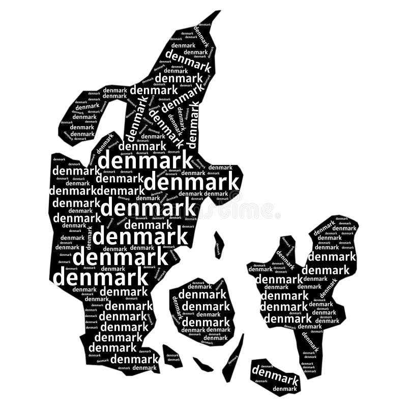 Denmark Text Map Flag Stock Illustrations – 105 Denmark Text Map Flag ...