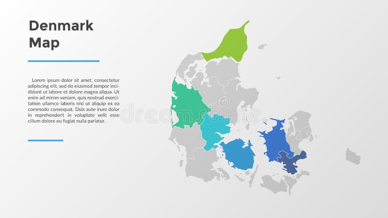 Denmark map vector stock vector. Illustration of geography - 168358413