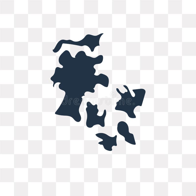 Denmark Map Vector Icon Isolated on Transparent Background, Denmark Map ...