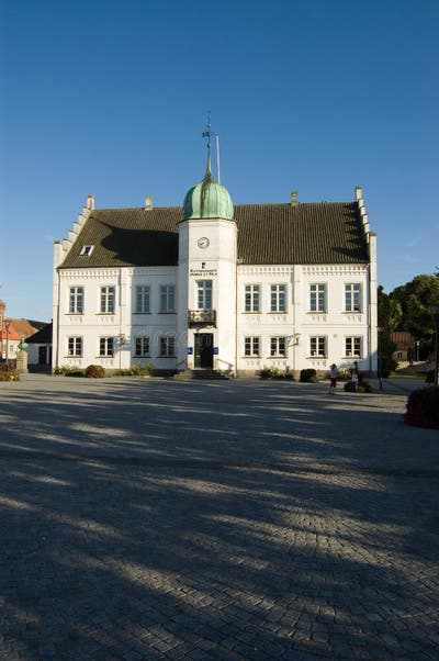 Denmark Maribo Town Hall and Major Square Stock Image - Image of travel ...
