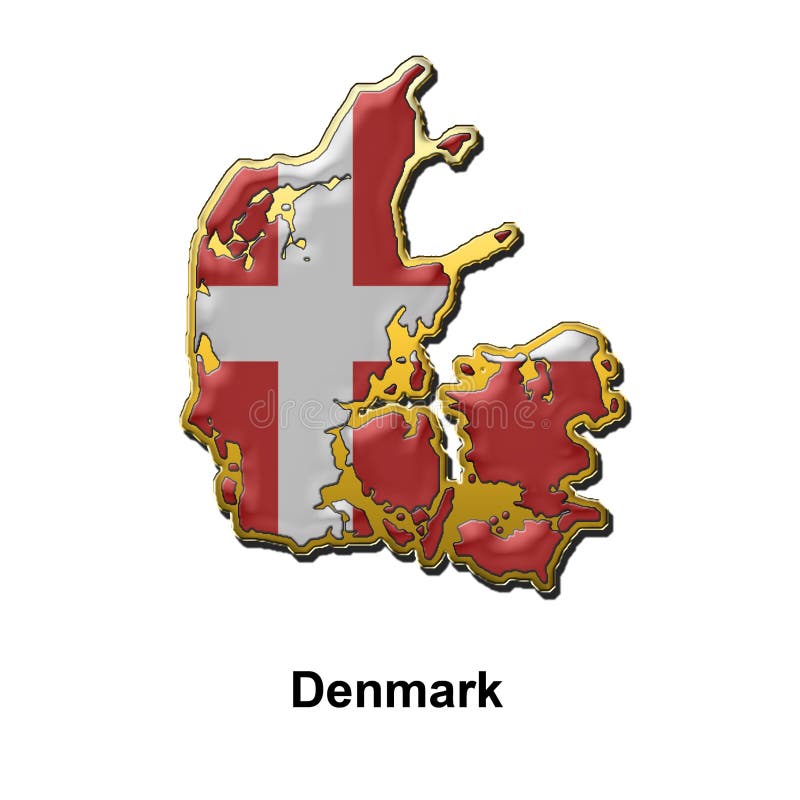 Denmark metal pin badge stock illustration. Illustration of danish ...