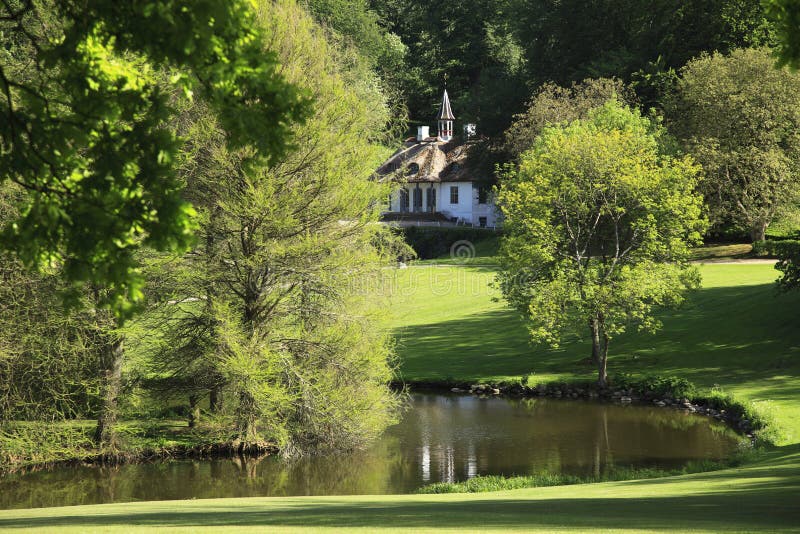 Denmark,Mon island, park. stock photo. Image of house - 64229910