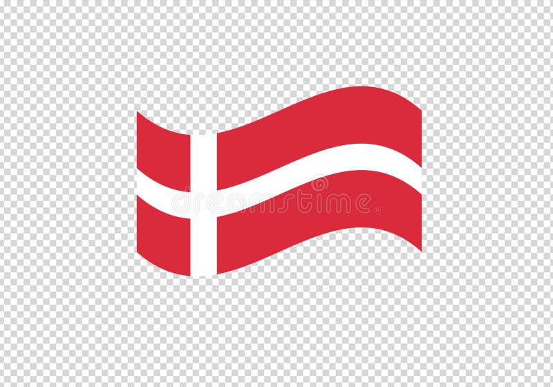 Denmark National Flag Country Emblem Stock Vector - Illustration of ...