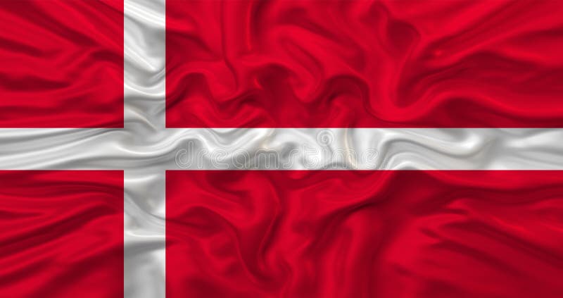 Denmark National Flag Wavy Concept Stock Photo - Image of banner ...