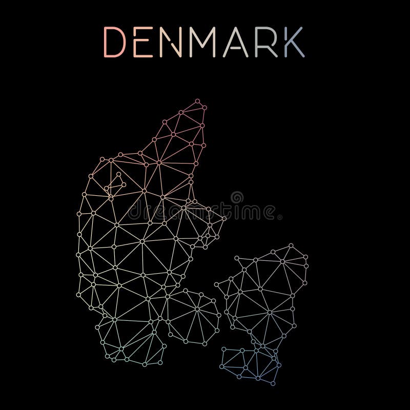 Denmark network map. stock vector. Illustration of northern - 103019482 Denmark network map. stock vector. Illustration of northern - 103019482