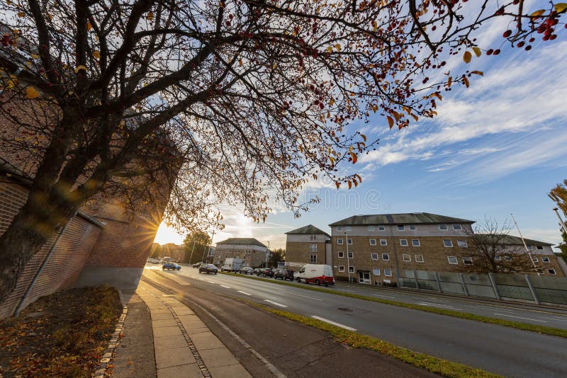 Morning Sunny View of the Cityscape of Herlev Editorial Image - Image ...