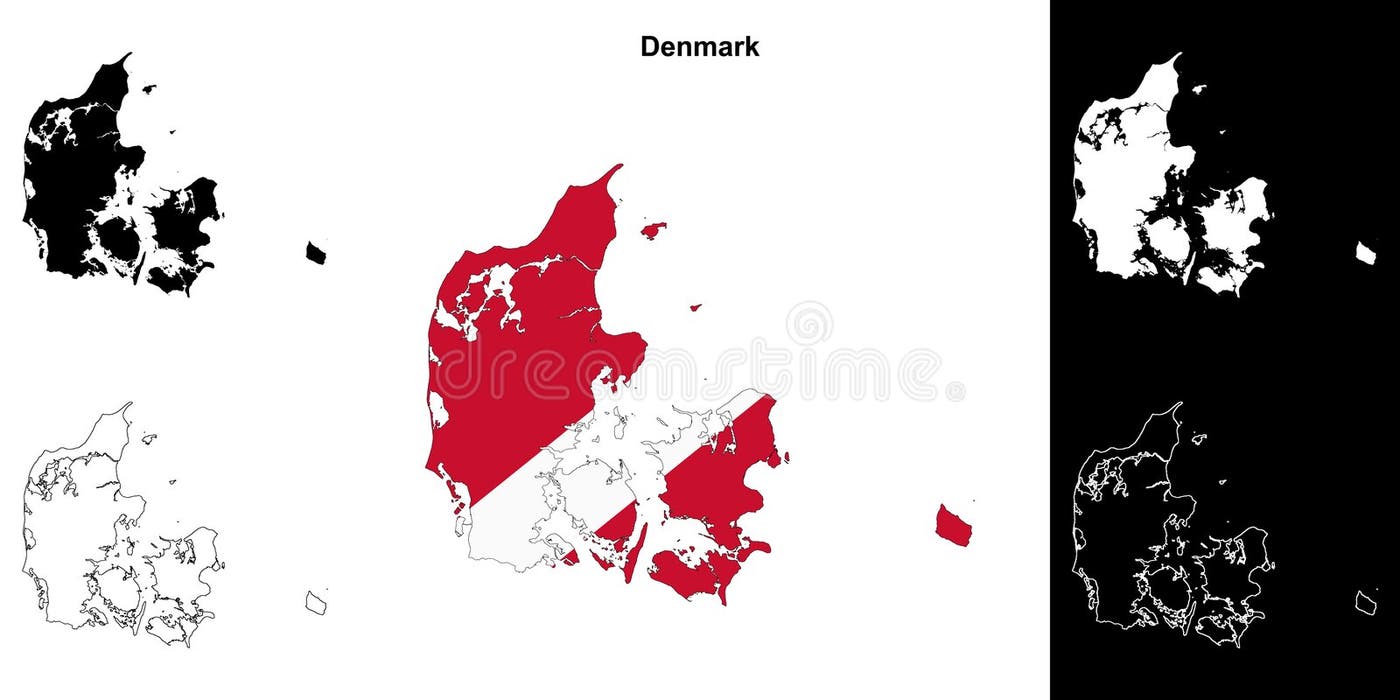 Denmark Outline Map Stock Illustrations – 2,397 Denmark Outline Map ...