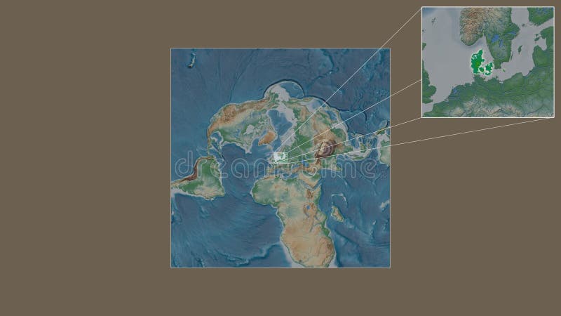 Denmark - Physical. Area Extracted Stock Illustration - Illustration of ...