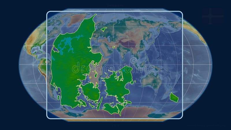 Denmark - Physical. Capital Label Stock Illustration - Illustration of ...