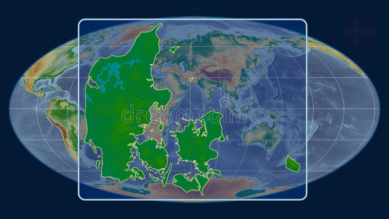 Denmark - Physical. Capital Label Stock Illustration - Illustration of ...
