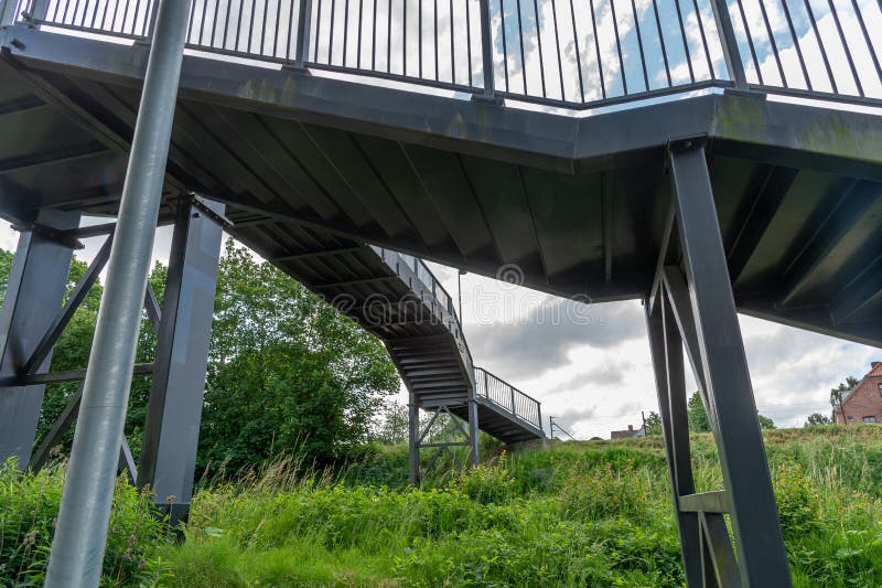 Steps with dramatic sky stock photo. Image of texture - 12711656
