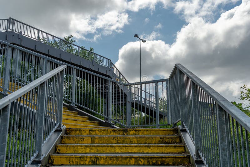 Steps with dramatic sky stock photo. Image of texture - 12711656