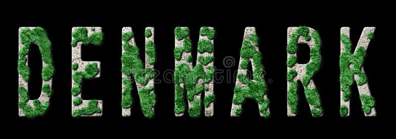 Denmark Reforestation and Climate Message, Sustainable Green Typography ...