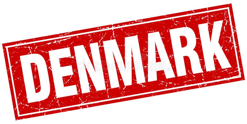 Denmark stamp stock vector. Illustration of travel, texture - 125213597