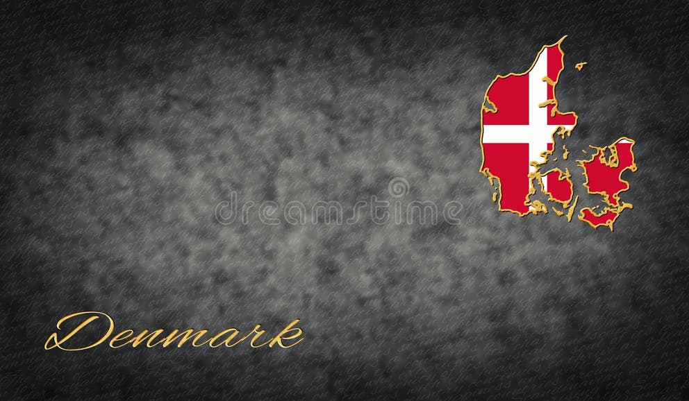 Denmark Symbols, Map of Denmark Stock Image - Image of festivals ...