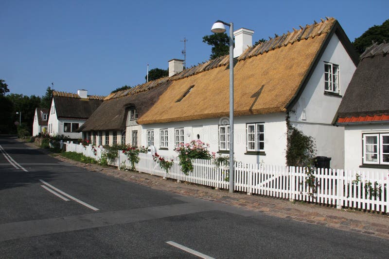 Denmark village three stock photo. Image of medieval - 127500342