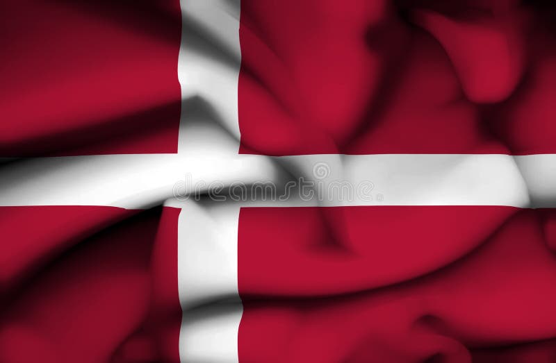 Denmark waving flag stock illustration. Illustration of patriotic ...