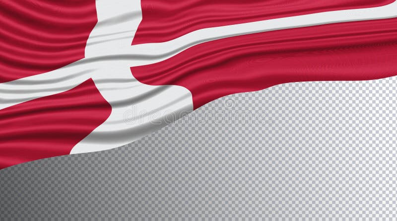 Denmark Wavy Flag Clipping Path Stock Illustration - Illustration of ...
