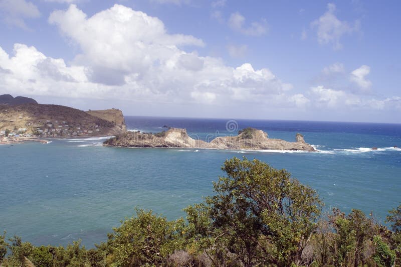 Dennery and coast stock image. Image of cloud, island - 4444773