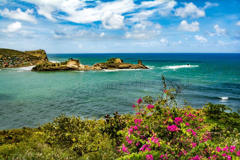 Dennery Overlook in St. Lucia Stock Photo - Image of incredible ...