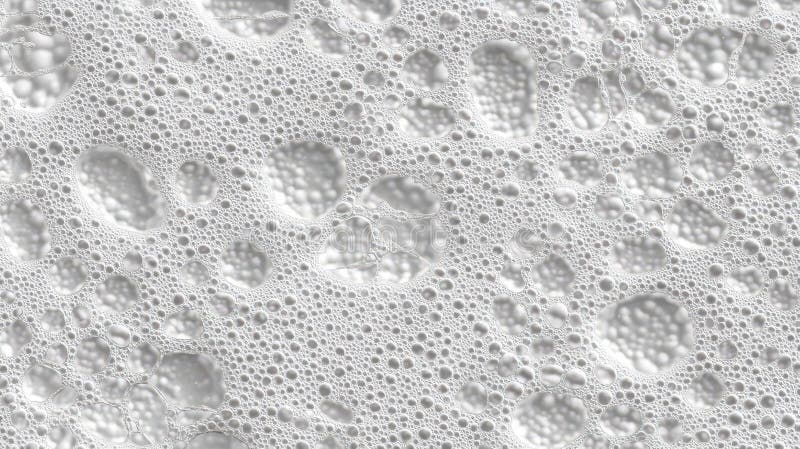Dense Arrangement of Interconnected White Foam Bubbles Creates Abstract ...