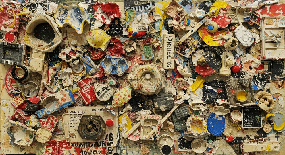 A Dense Assemblage of Various Small Objects and Materials is Tightly ...