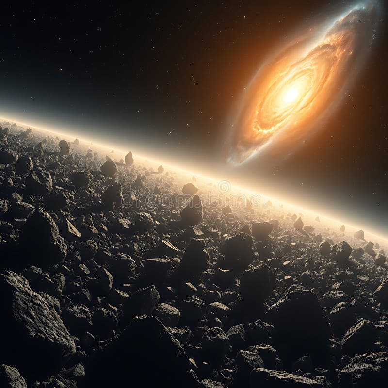 A Dense Asteroid Field Illuminated by the Light of a Distant Galaxy ...