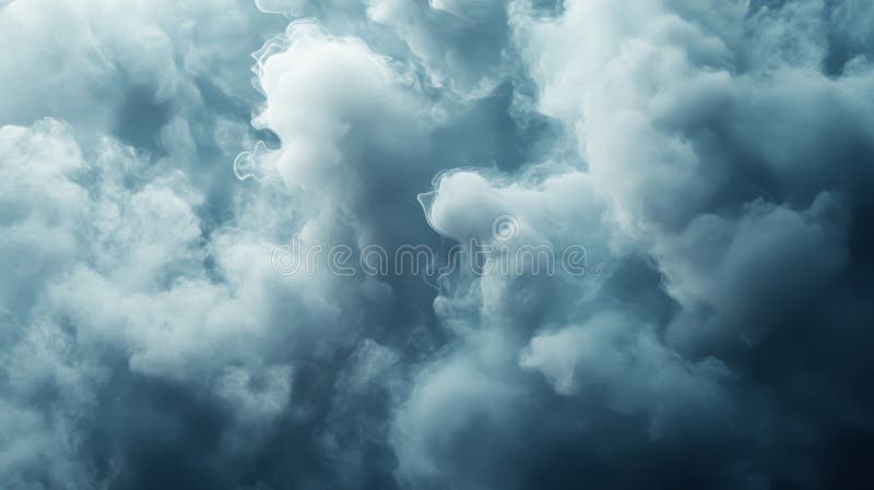 Dense Blue and White Storm Clouds Texture Stock Illustration ...