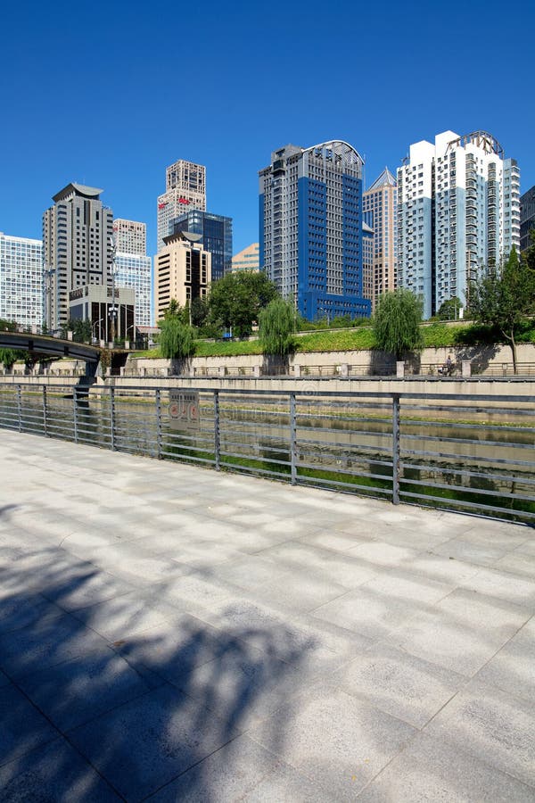 Dense Buildings in Beijing International Trade Area Editorial Image ...