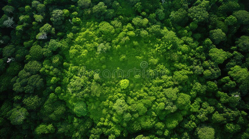 Dense circle with tree stock image. Image of aerial - 375013115