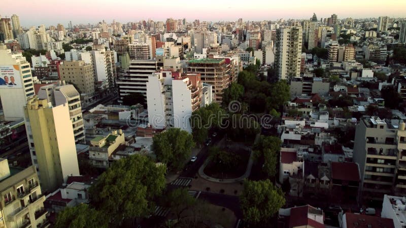 Dense City High-rise Development. Many Buildings in Buenos Aires Stock ...