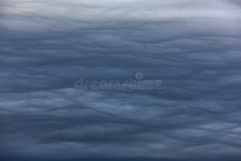 Dense Cloud Cover in the Sky Stock Image - Image of cloudy ...