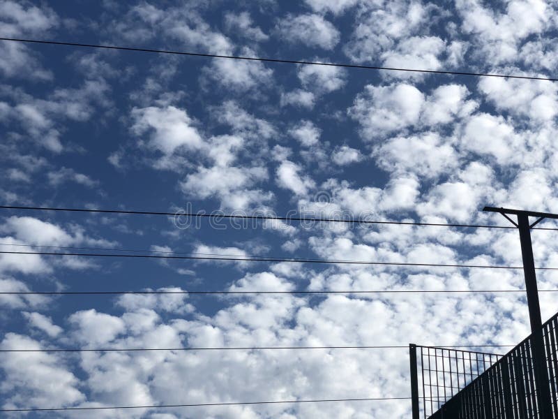 Dense Clouds on Beautiful Blue Sky Stock Image - Image of clouds ...