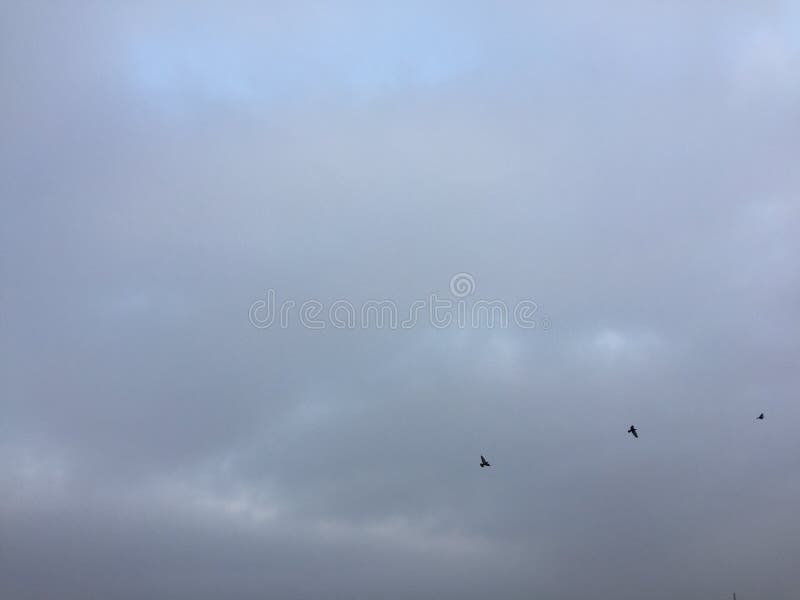 Dense Clouds and No Sunlight on a Bad Weather Day Stock Photo - Image ...
